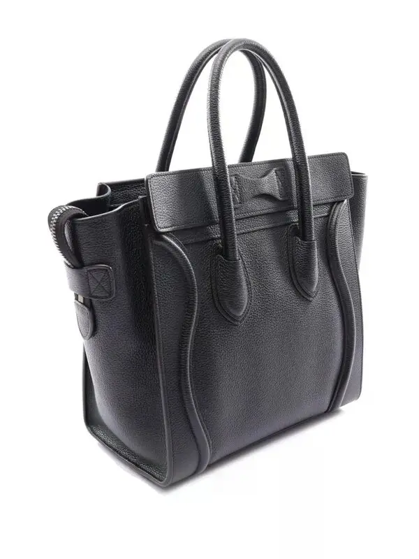 Celine 2000-2026 Micro Drummed Calfskin Luggage Tote Bag