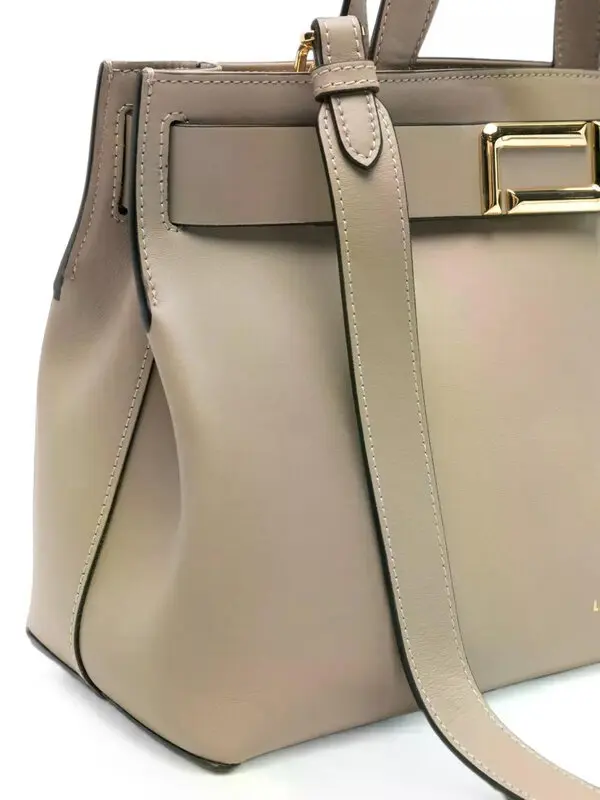 LANCEL Buckle-detail Leather Tote Bag