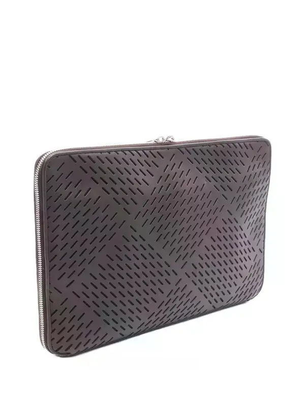Bottega Veneta 2012-2026 Leather Punching Clutch Bag