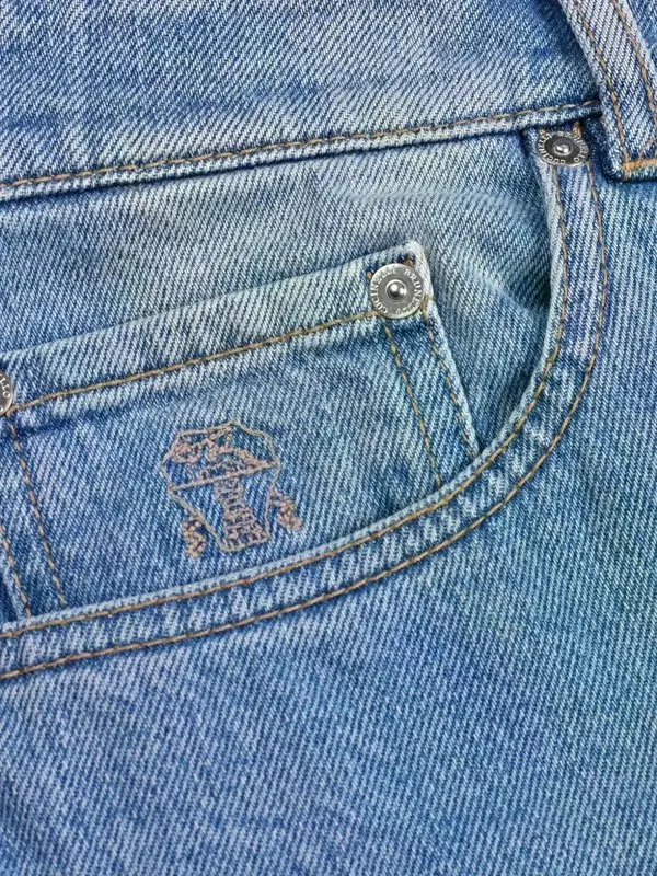 Brunello Cucinelli Faded Five-pocket Jeans