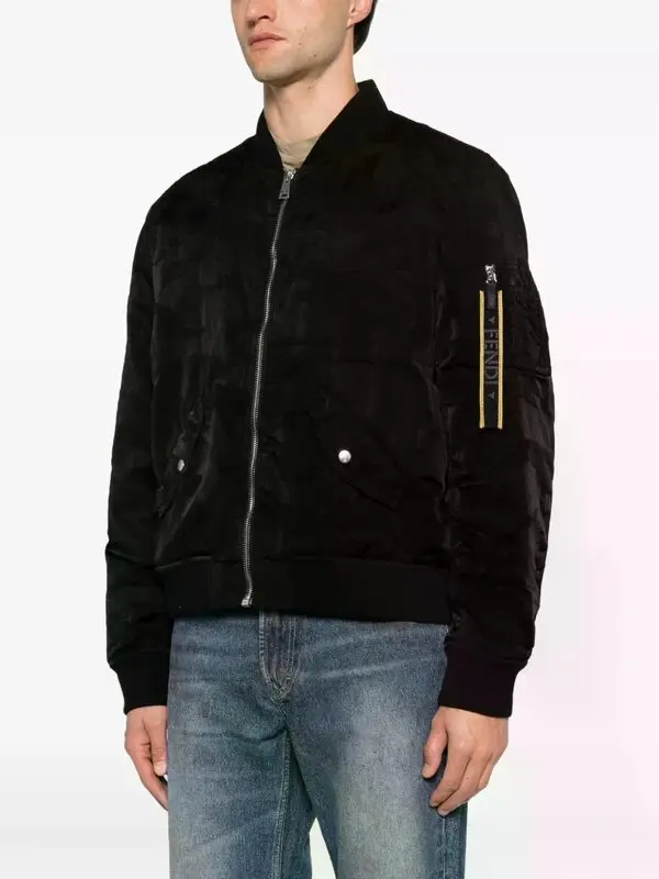 Fendi Logo-tape Bomber Jacket