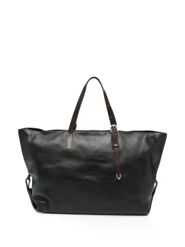 Paul Smith Buckled-straps Leather Holdall