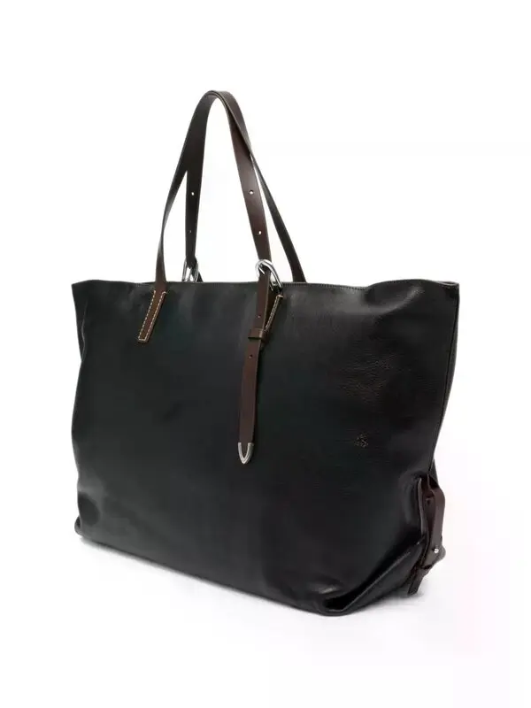 Paul Smith Buckled-straps Leather Holdall