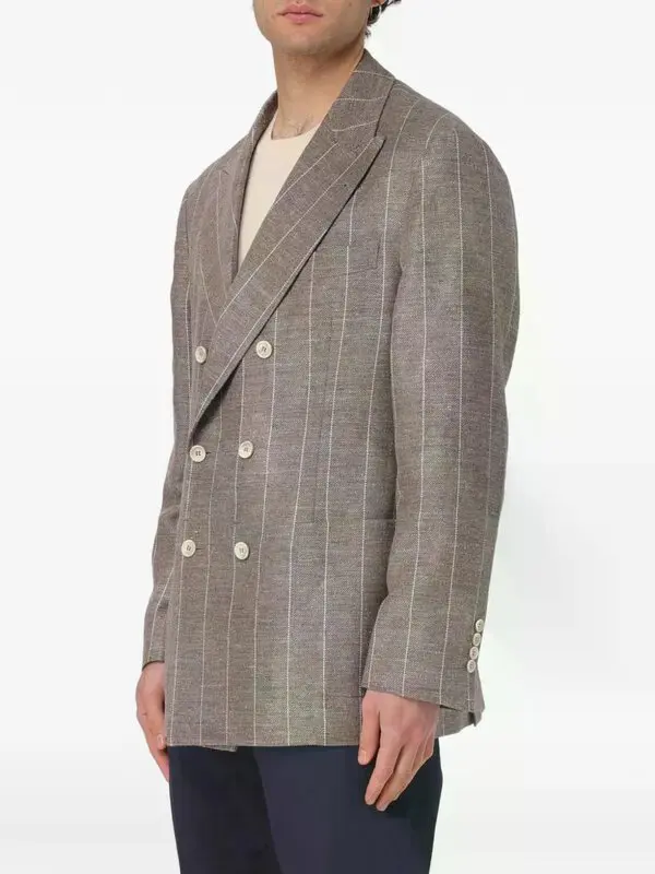 Brunello Cucinelli Double-breasted Pinstripe Blazer