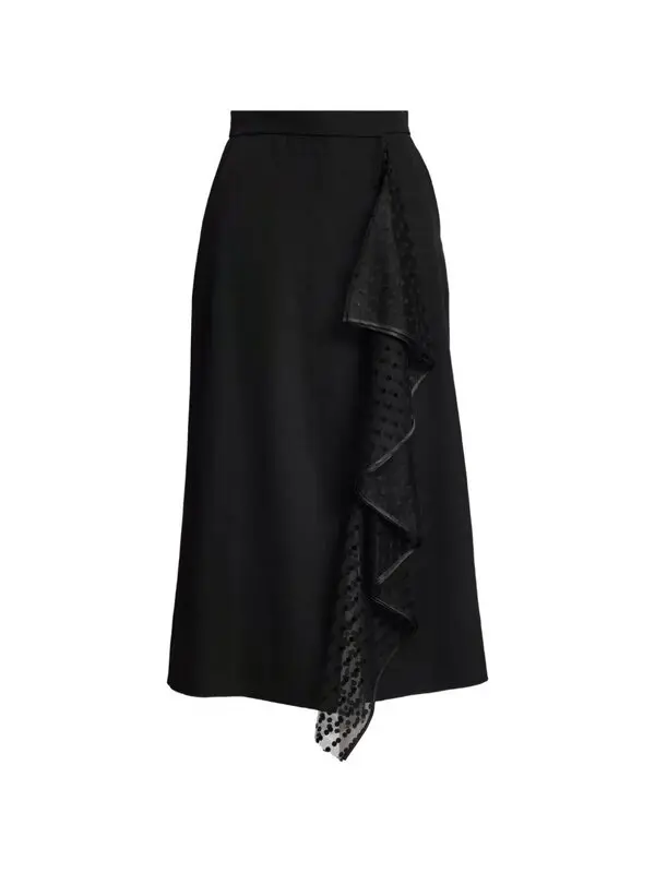 Erdem Ruffled Midi Skirt