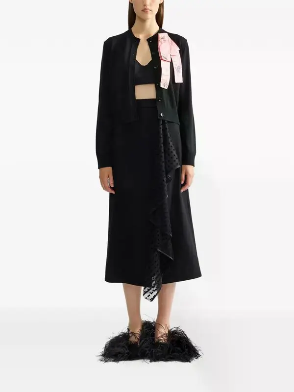 Erdem Ruffled Midi Skirt