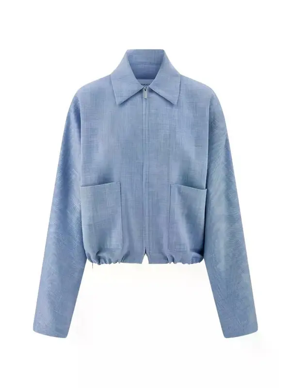 FERRAGAMO Drawstring-hem Patch-pocket Jacket