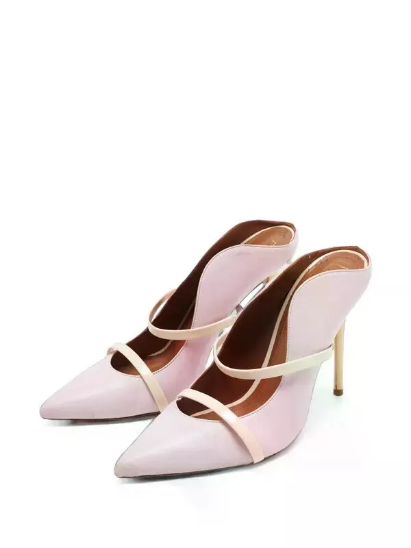 MALONE SOULIERS Maureen Leather Mules - Pink