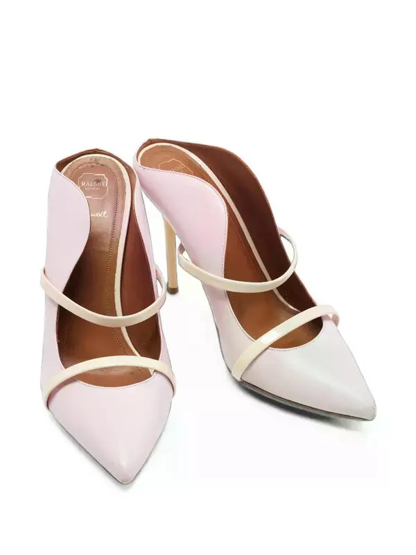 MALONE SOULIERS Maureen Leather Mules - Pink