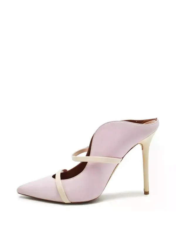MALONE SOULIERS Maureen Leather Mules - Pink