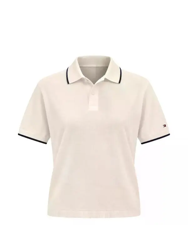 Tommy Hilfiger Contrast-trim Knitted Polo Shirt