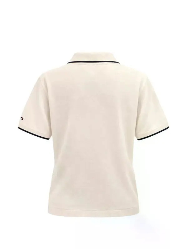 Tommy Hilfiger Contrast-trim Knitted Polo Shirt