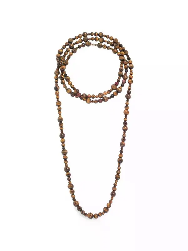 JENNIFER BEHR Veda Beaded Necklace - Brown