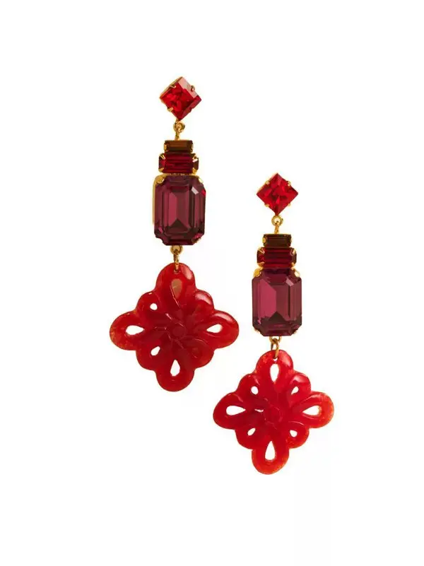 JENNIFER BEHR Katherina Crystal-embellished Earrings
