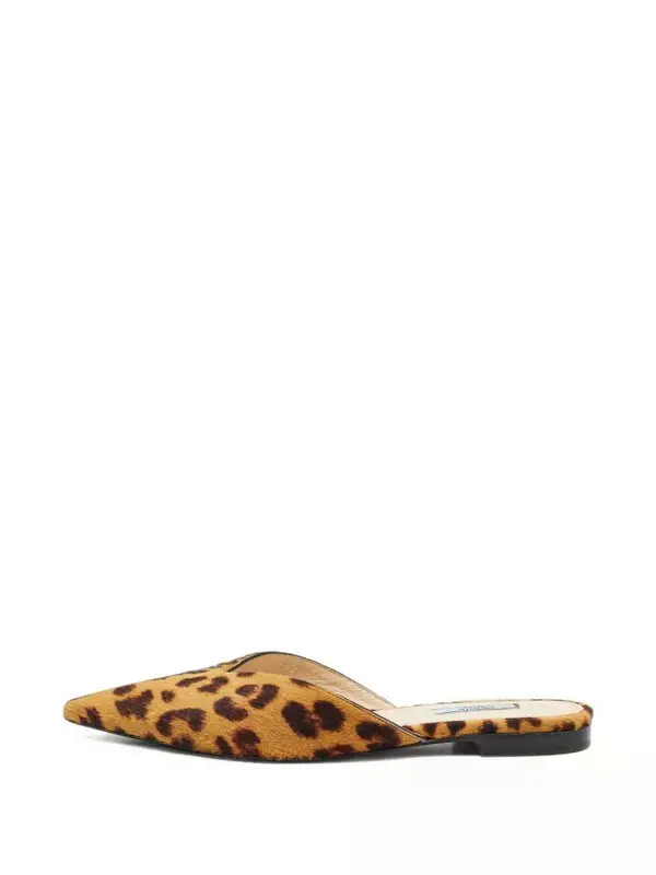 Prada Calf.hair Pointed-toe Mules