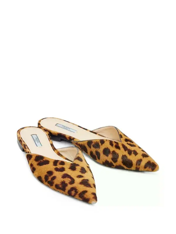 Prada Calf.hair Pointed-toe Mules