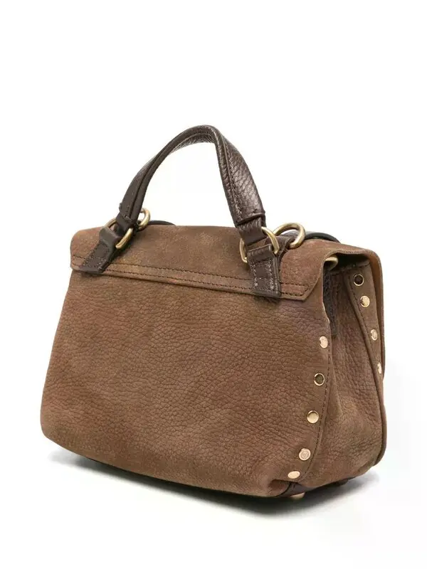 ZANELLATO Baby Postina Stud-embellished Suede Tote Bag