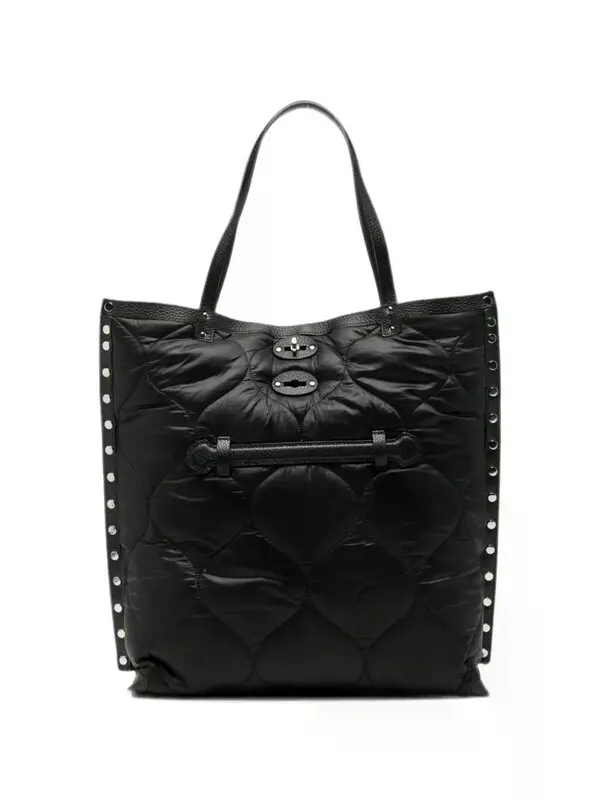 ZANELLATO A Spasso Lunaria Quilted Leather Tote Bag