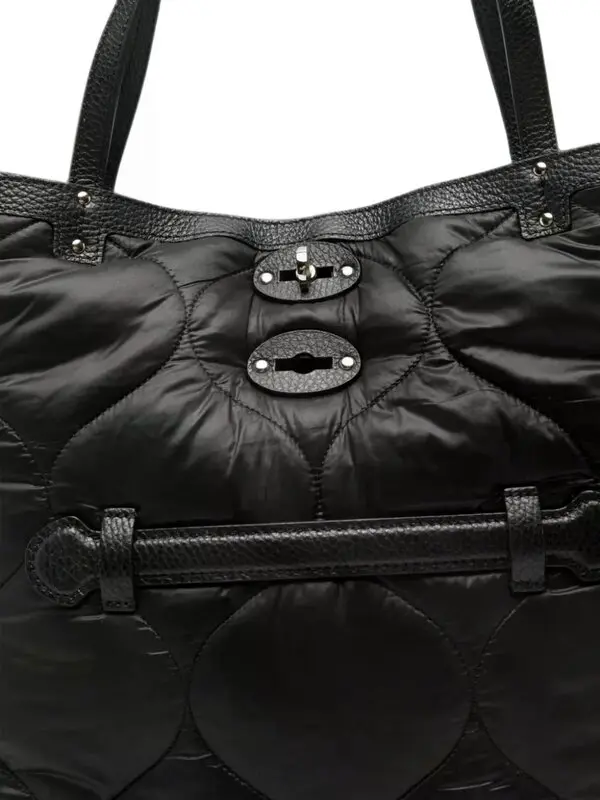 ZANELLATO A Spasso Lunaria Quilted Leather Tote Bag