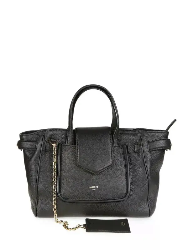 LANCEL P Thea Grained Tote Bag - Black
