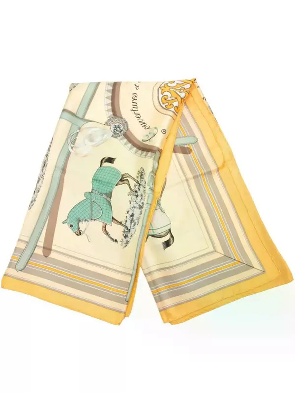 Hermès 2000-2026 Couvertures Et Tenues De Jour Silk Scarf 90 Scarves - Brown