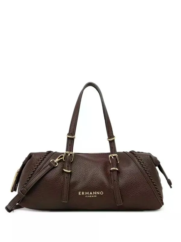 Ermanno Scervino Braided-trim Shoulder Bag - Brown