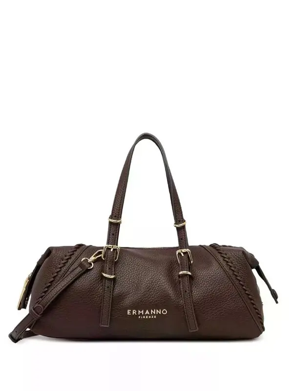 Ermanno Scervino Braided-trim Shoulder Bag - Brown