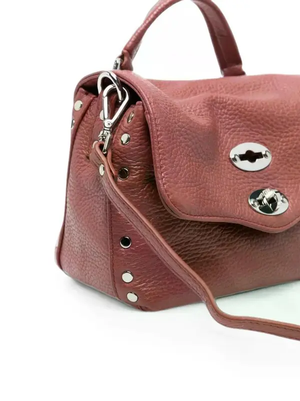 ZANELLATO Mini Postina Daily Studded Leather Tote Bag