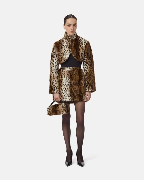 Apparis Marfa Shaved Leopard Pochette