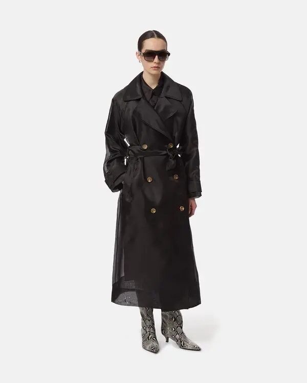 Apparis Lana Organza Trench Coat