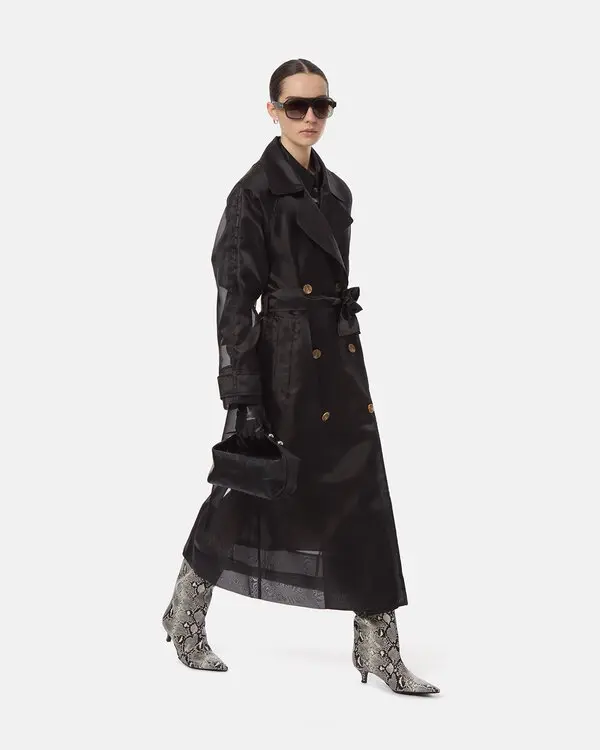 Apparis Lana Organza Trench Coat