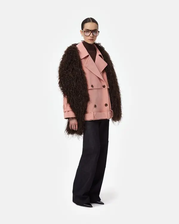 Apparis Gaia Sans Suede Trench Coat