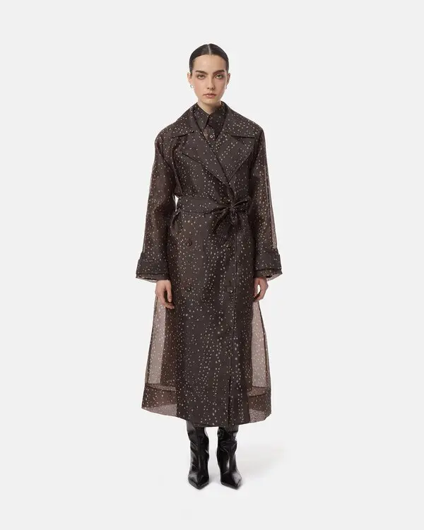 Apparis Lana Doe Organza Trench Coat