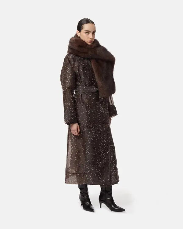 Apparis Lana Doe Organza Trench Coat