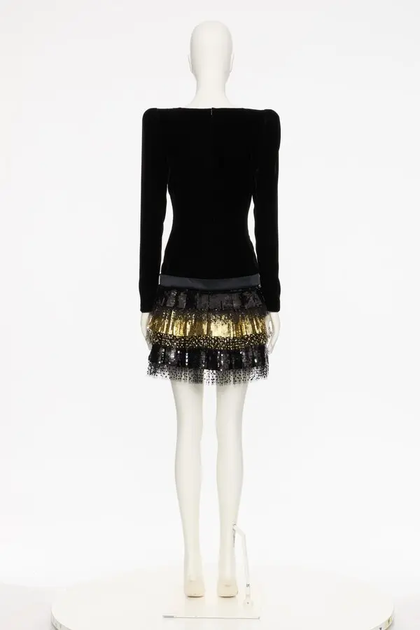 Valentino Garavani Bow Detailed Embellished Dress