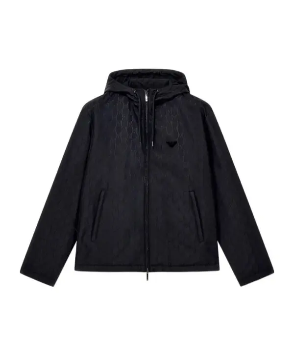 Emporio Armani Logo-monogram Hooded Jacket