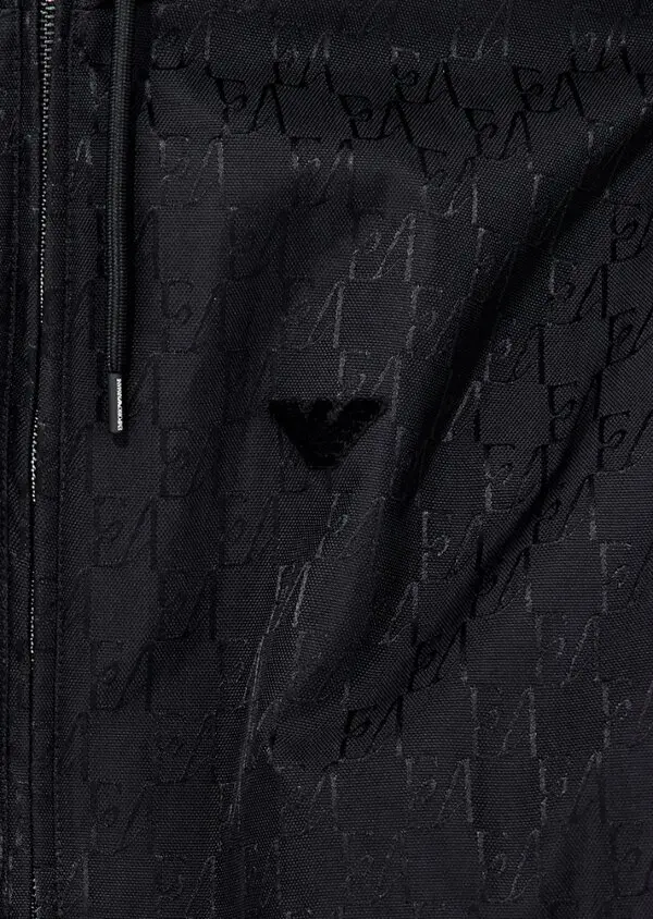 Emporio Armani Logo-monogram Hooded Jacket
