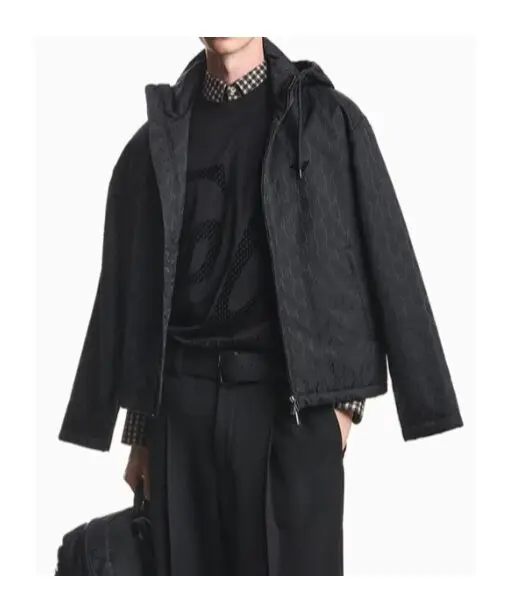Emporio Armani Logo-monogram Hooded Jacket