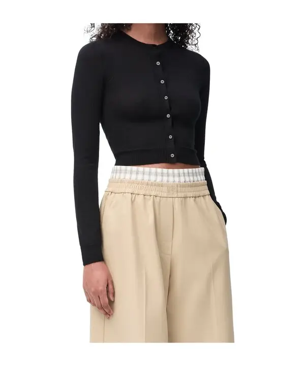 Loewe Draped Cardigan In Cashmere And Silk