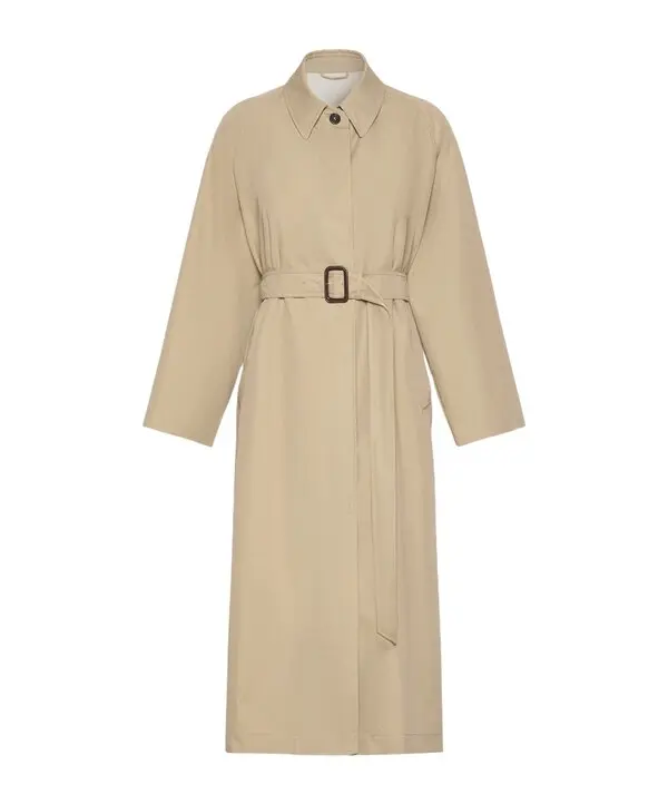 Max Mara Water-repellent Gabardine Trench Coat