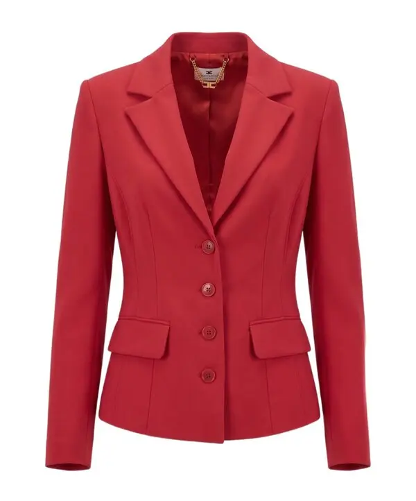 Elisabetta Franchi Single-breasted Blazer With Lapels