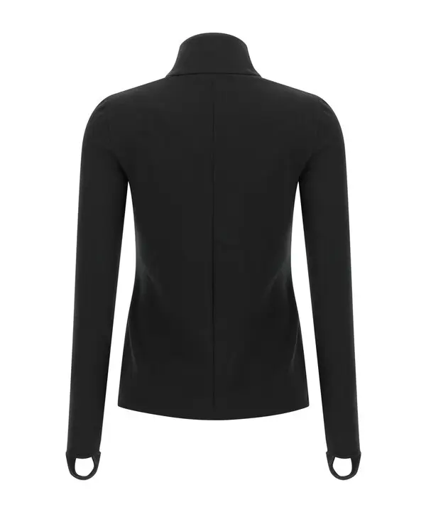 COURREGES Courrèges Zipped Second Skin Mockneck Top