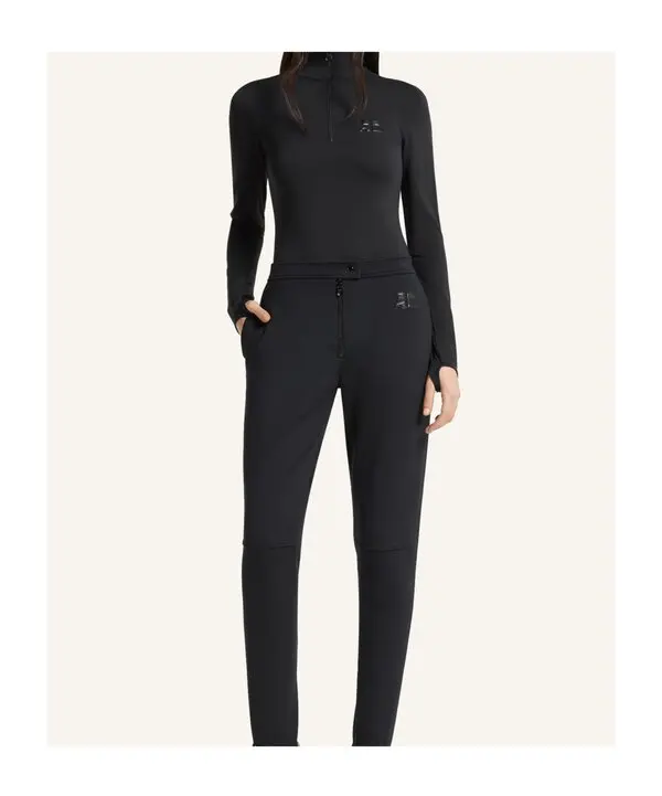COURREGES Courrèges Zipped Second Skin Mockneck Top