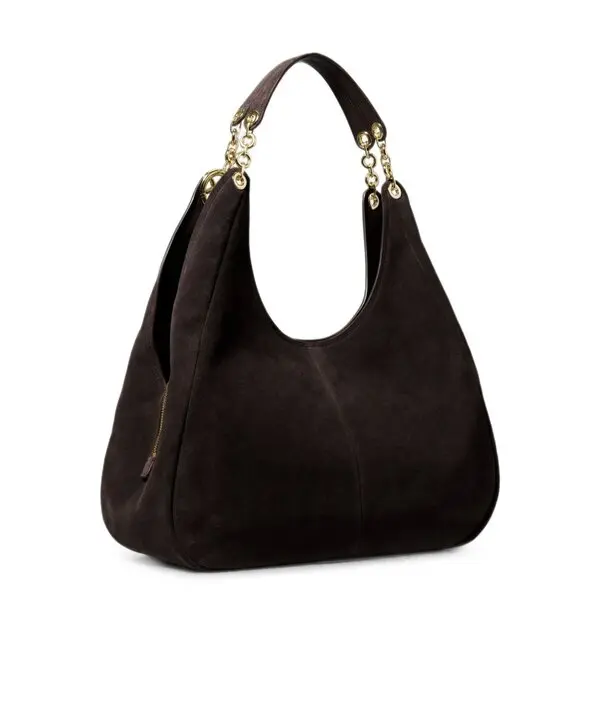 Michael Kors Ellie Large Suede Shoulder Bag