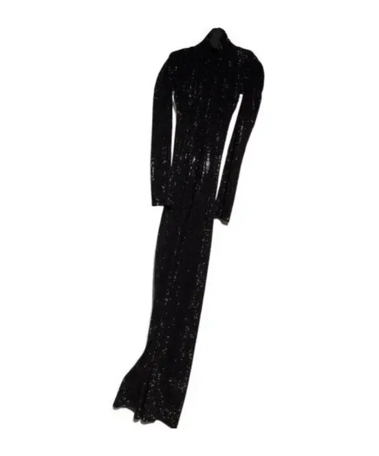 Gucci Stretch Nylon Jersey Dress With Crystals