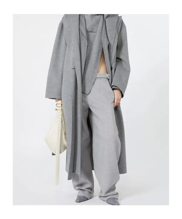 Sportmax Fleece Trousers Light Grey