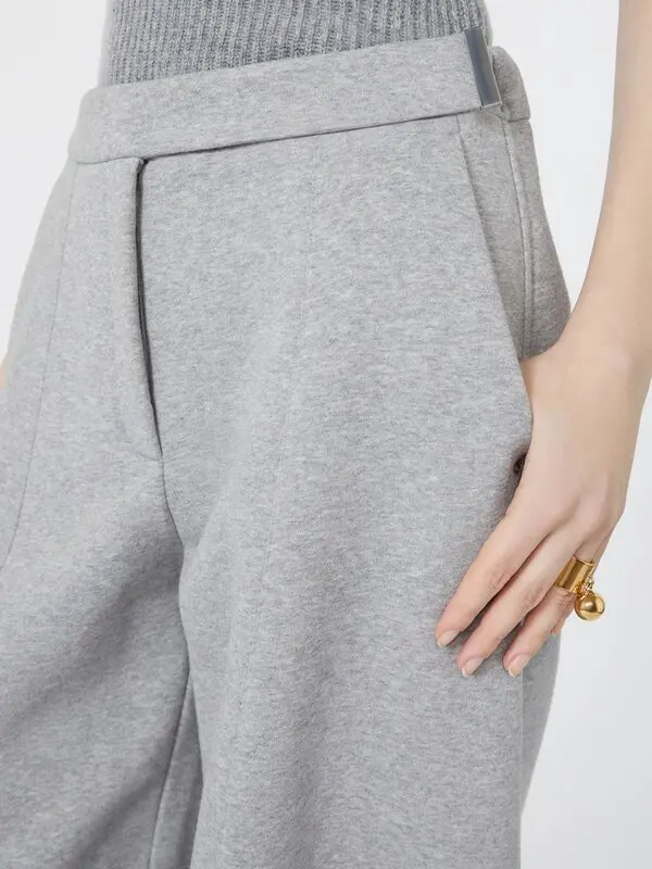 Sportmax Fleece Trousers Light Grey