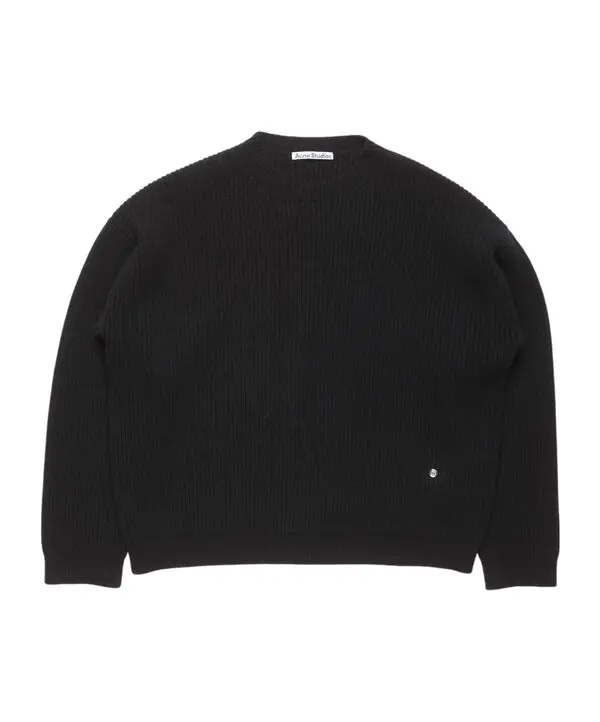 Acne Studios Chunky Cashmere Sweater - Black