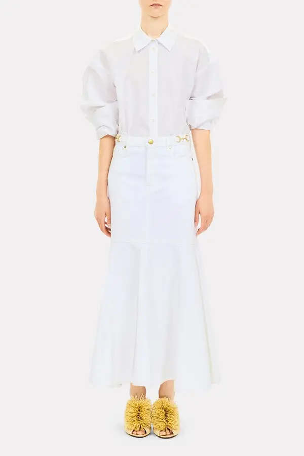 Ulla Johnson Laia Cotton Blouse - Egret