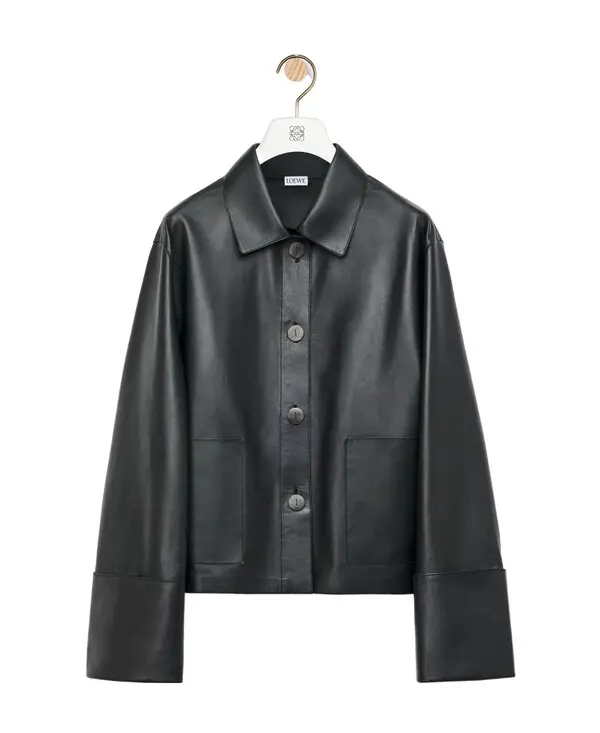 Loewe Turn-up Jacket In Nappa Lambskin